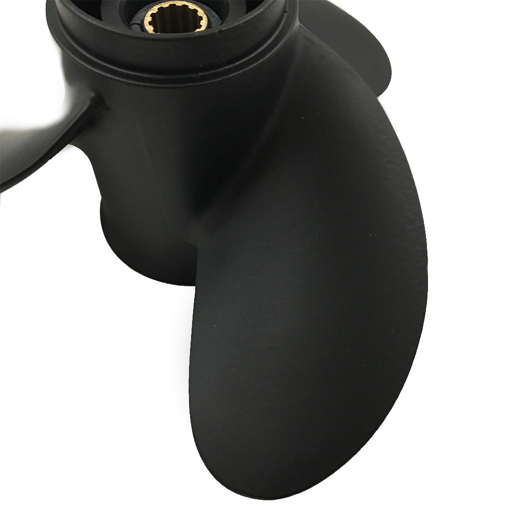 3 Blade 8HP 9.9HP Dia 8.5 inch RH 12 Spline Tooth Prop Aluminum ...